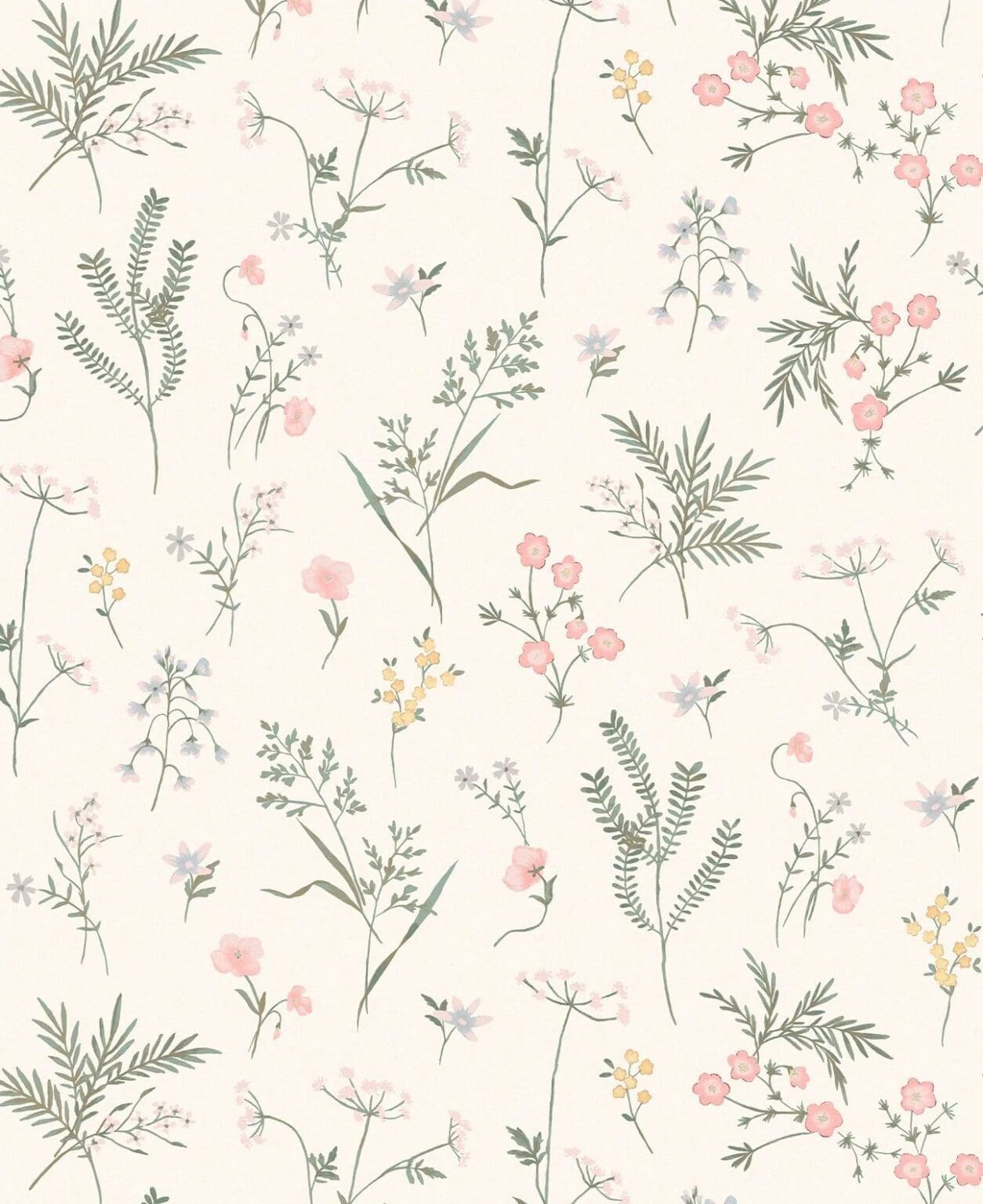 Crosswell, landlig og delikat mønstret tapet fra Laura Ashley - Art of Home