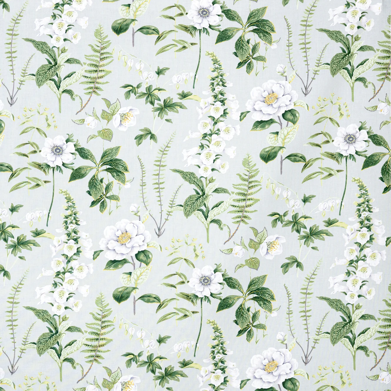 Floren, møbel/gardinstoff med blomster i bomull - Art of Home