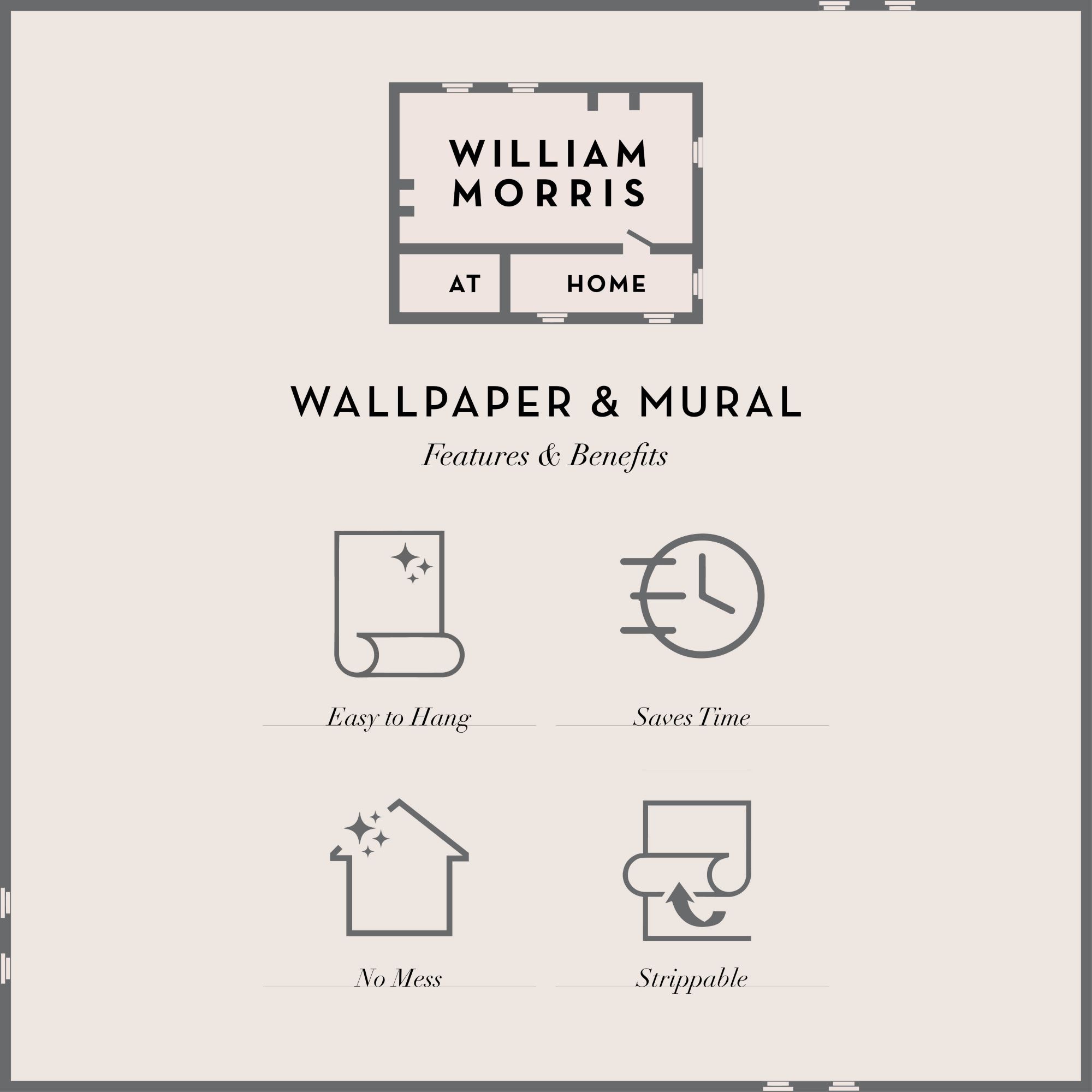 tapet med fugler i blått fra William Morris At Home